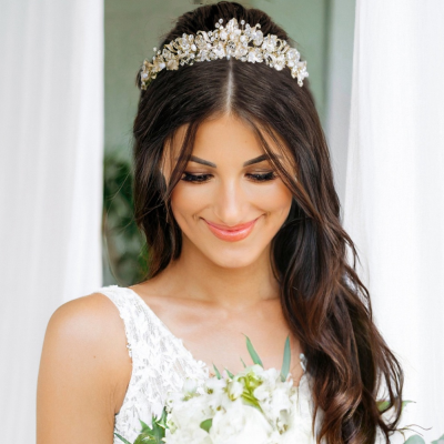 Athena Collection - Divine Tiara - Ahb139 Rose Gold | Athena Bridal ...
