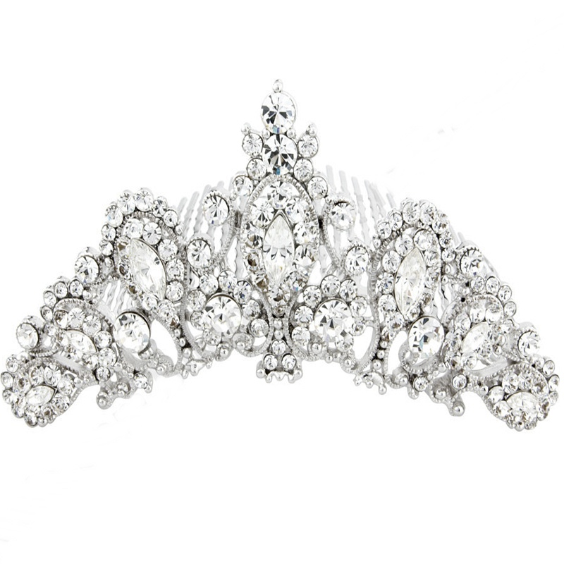 Precious Crystal Tiara Comb - Clear (S-Tiara 1) | Athena Bridal ...