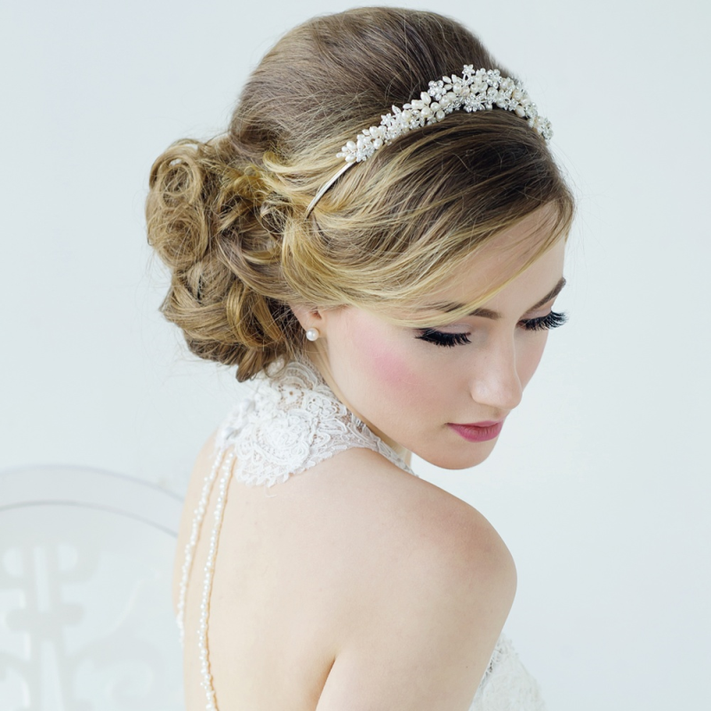 Valentina Luxe Pearl Tiara - Sassb - Tiara 10 | Athena Bridal Jewellery ...