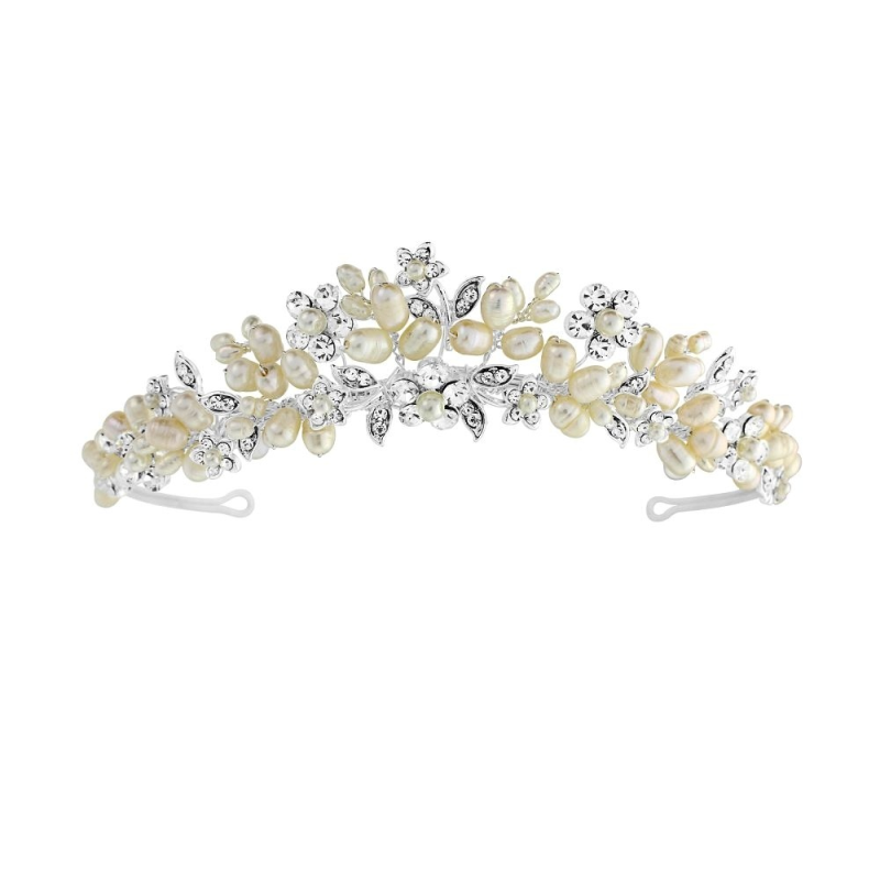Valentina Luxe Pearl Tiara - Sassb - Tiara 10 | Athena Bridal Jewellery ...