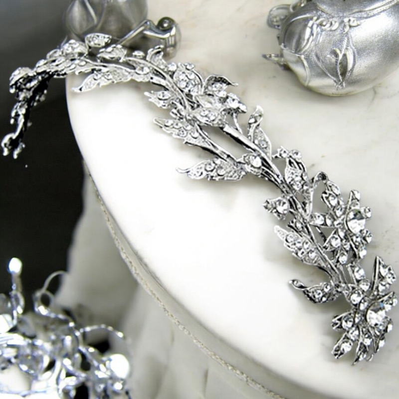 Elite Collection - Vintage Vine Tiara - - Ec2 Silver | Athena Bridal ...