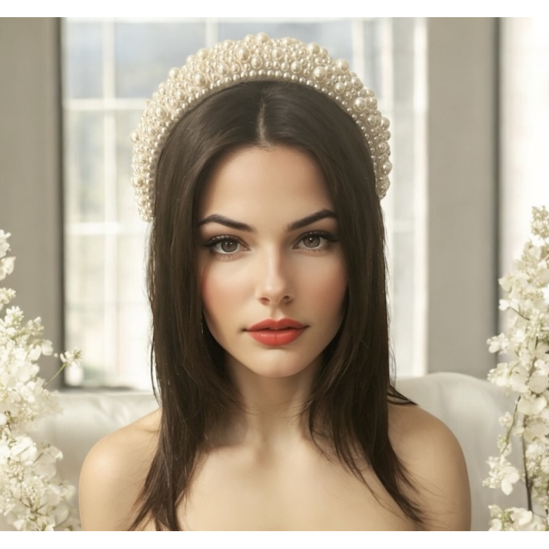 Athena Collection - Luxe Pearl Headband - Ahb166 Ivory | Athena Bridal ...