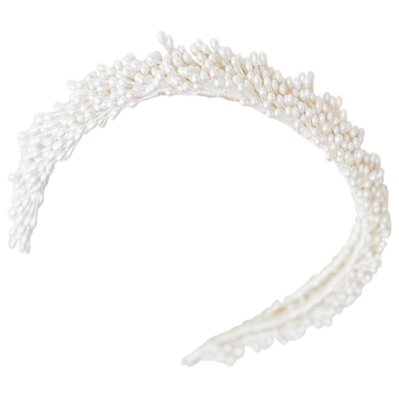Athena Collection - Exquisite Pearl Headband - Ahb156 Ivory | Athena ...