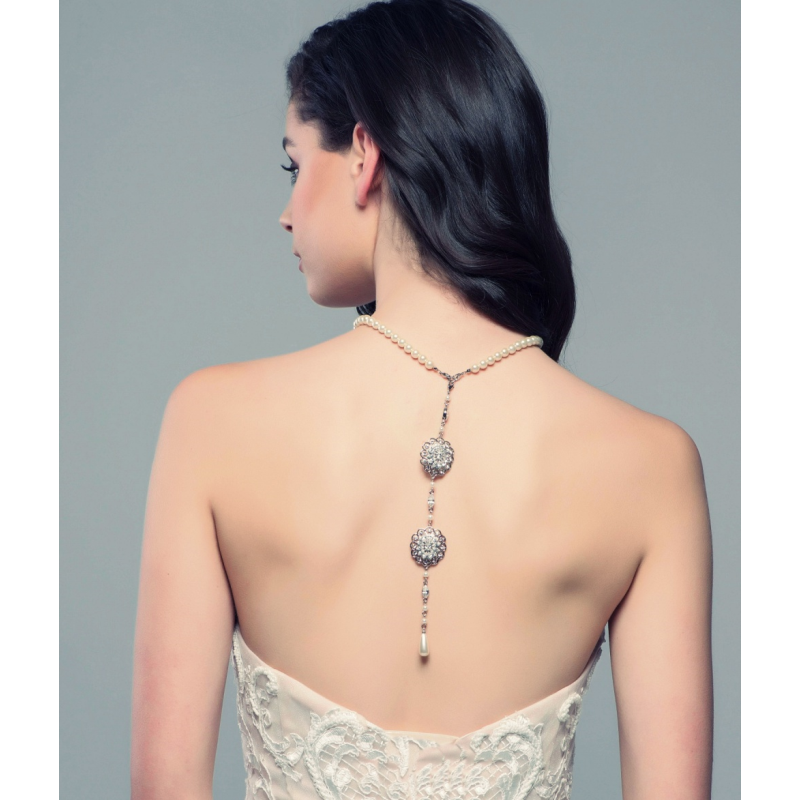 Sassb Collection - Luxe Back Necklace Attachment Bn5 | Athena Bridal ...