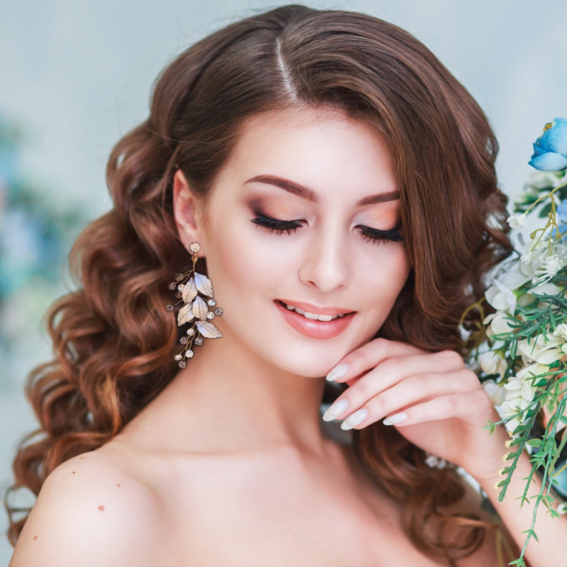 Athena Collection - Divine Leaf Earrings - Czer641 | Athena Bridal ...