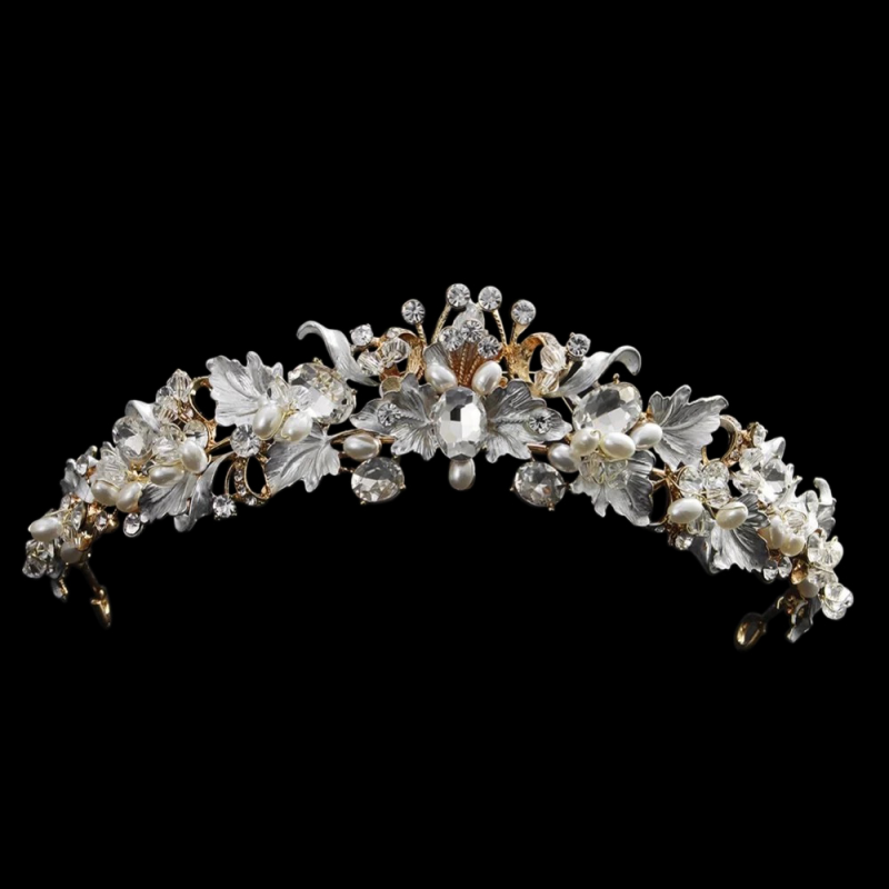 Athena Collection - Divine Tiara - Gold Ahb139 | Athena Bridal ...
