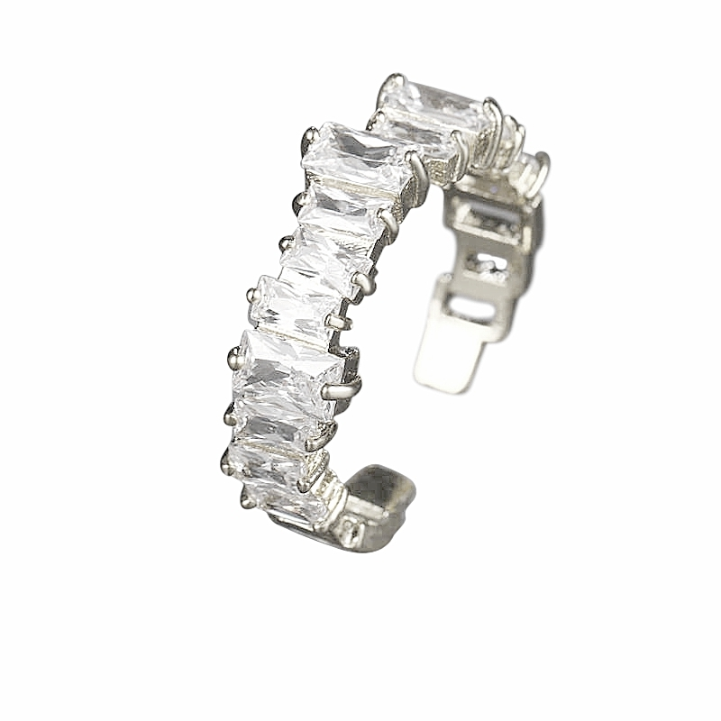 Athena Collection - Divine Crystal Ring - Adjustable - Silver R6 ...