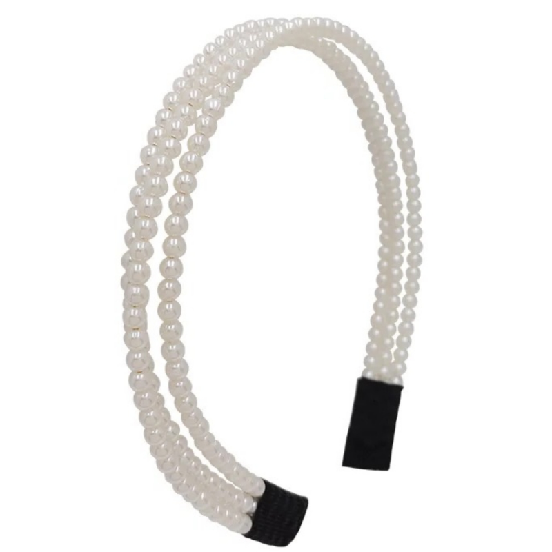 Athena Collection - Triple Pearl Headband - Ahb189 Ivory | Athena ...