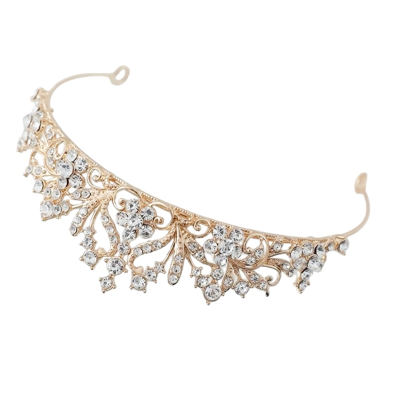 Athena Collection -Delicate Daisy Tiara - Ahb203 Gold | Athena Bridal ...