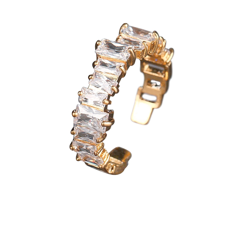 Athena Collection - Divine Crystal Ring - Adjustable - Rose Gold R6 ...