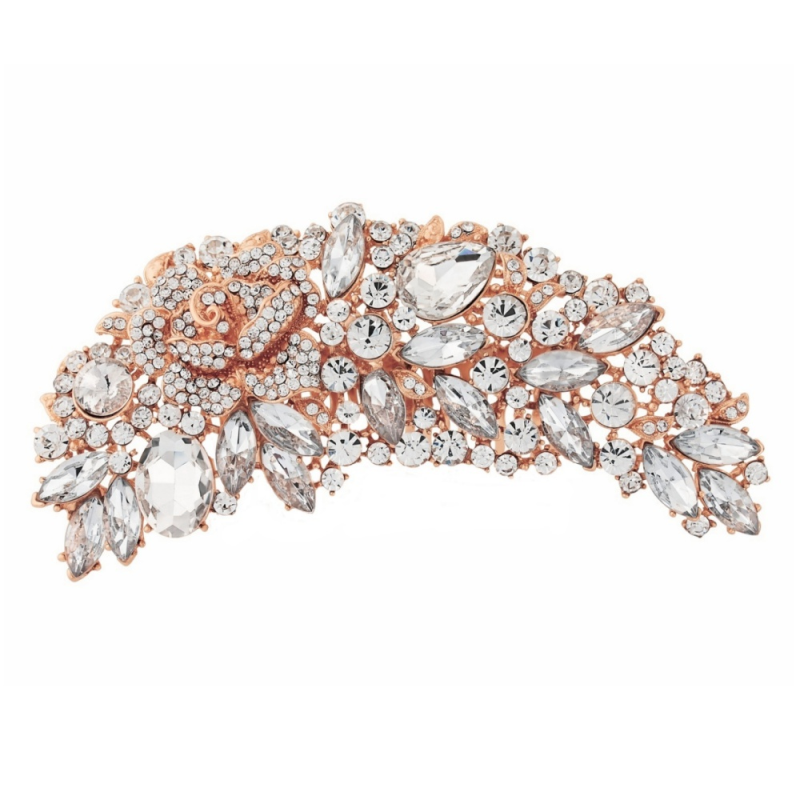 Exquisite Bridal Brooch - Rose Gold (Brooch 6) | Athena Bridal ...