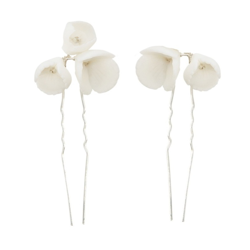 Athena Collection - Chic Starlet Hair Pins - Pin67 Silver (Pair ...