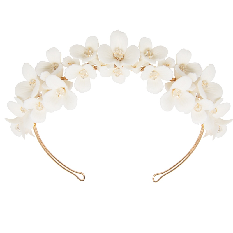 Athena Collection - Floral Divine Headband - Ahb138 Gold | Athena ...