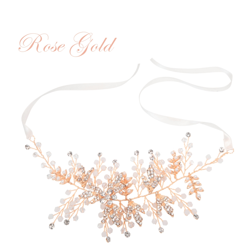 Athena Collection - Divine Crystal Hair Vine - Hp185 Rose Gold | Athena ...