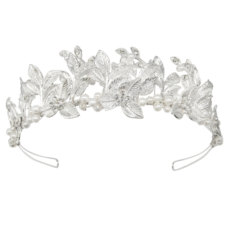 Athena Collection - Vintage Vine Tiara - Ahb165 Silver | Athena Bridal ...