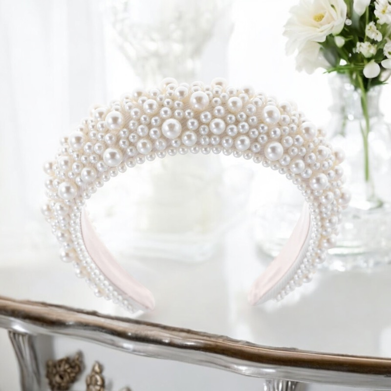 Athena Collection - Luxe Pearl Headband - Ahb166 Ivory | Athena Bridal ...
